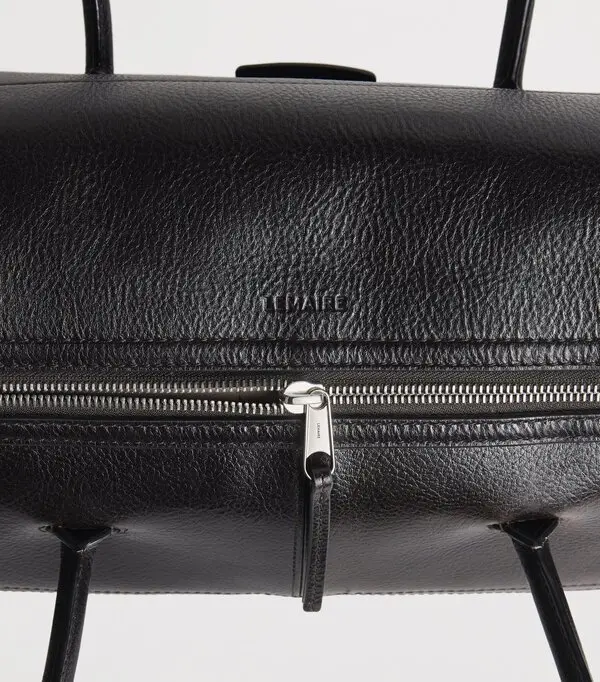 LEMAIRE Leather Gear Shoulder Bag - Brown