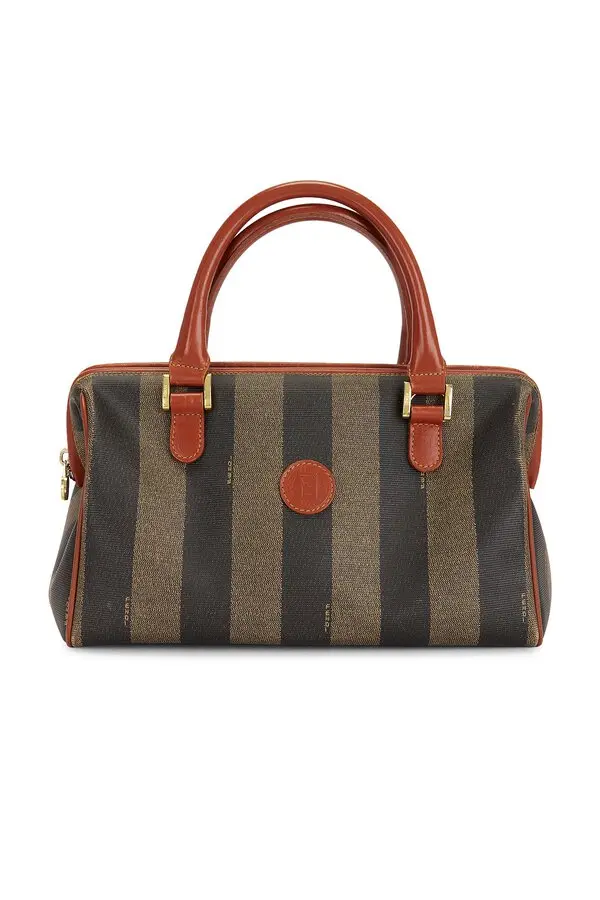 Fendi Pequin Handbag