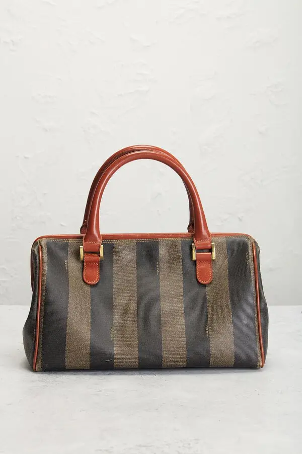 Fendi Pequin Handbag