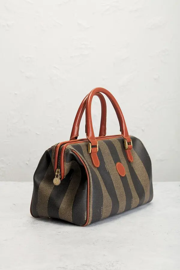 Fendi Pequin Handbag