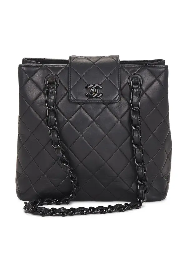 Chanel Lambskin Flap Tote Bag