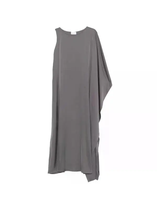 SILKYLICIOUS Muse Asymmetric Maxi Dress - Grey