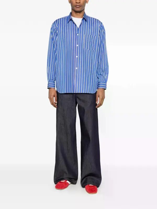 Comme Des Garçons Striped Pocket Shirt
