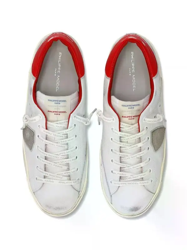 Philippe Model Triangle-patch Sneakers - White