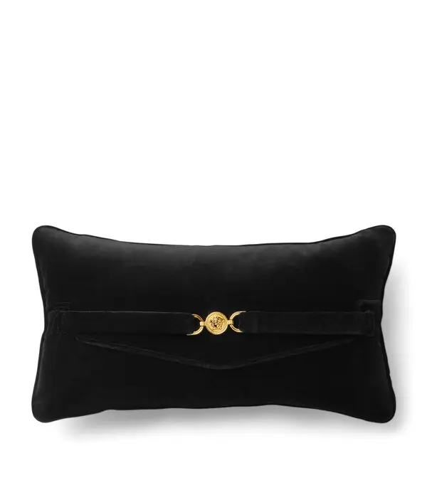 Versace Velvet Medusa '95 Cushion - Black
