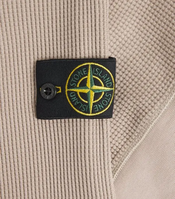 Stone Island Cotton Waffle-knit Crewneck Sweater