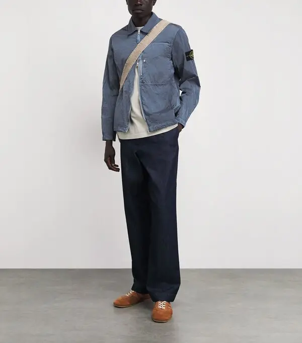 Stone Island Nylon Zip-up Overshirt