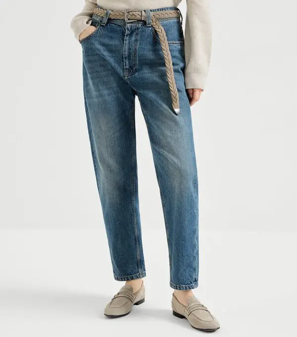 Brunello Cucinelli Authentic Cotton Straight Jeans - Blue