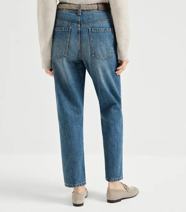 Brunello Cucinelli Authentic Cotton Straight Jeans - Blue