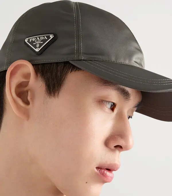Prada Re-nylon Baseball Cap - Green