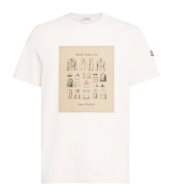 Moncler Cotton Safari Print T-shirt