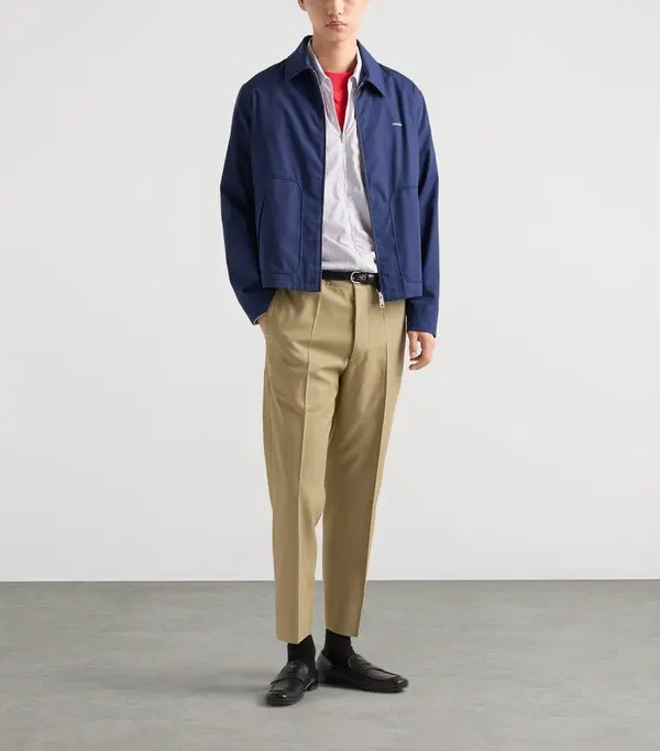 Prada Technical Boxy Zip-up Jacket