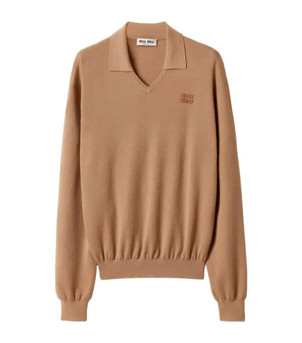 Miu Miu Cashmere Polo Sweater