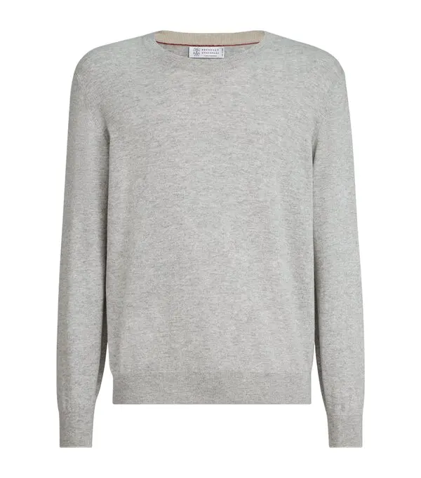 Brunello Cucinelli Cashmere Crew-neck Sweater - Grey