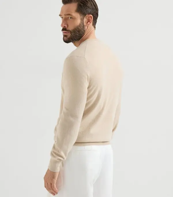 Brunello Cucinelli Cashmere Crew-neck Sweater - Beige