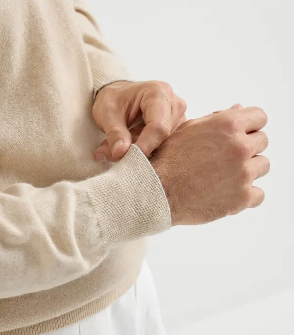 Brunello Cucinelli Cashmere Crew-neck Sweater - Beige