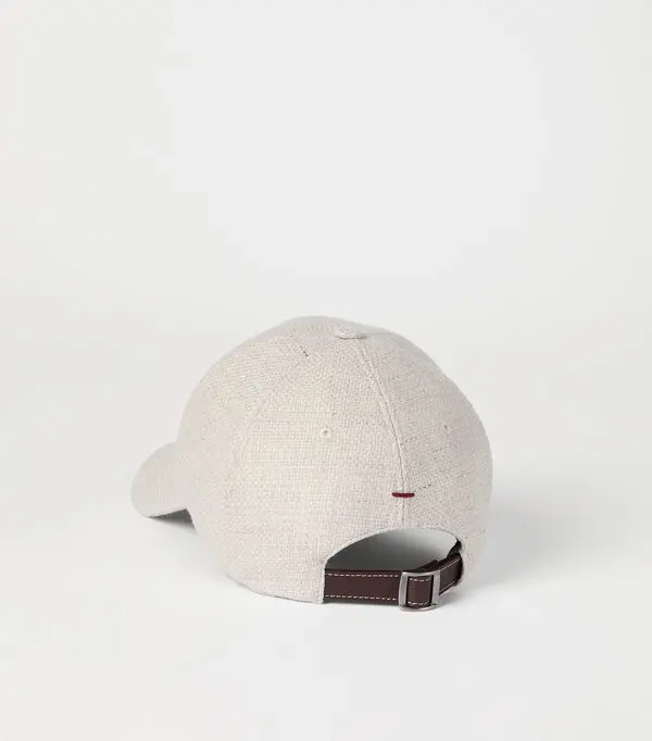Brunello Cucinelli Silk-linen-wool Cap - Brown