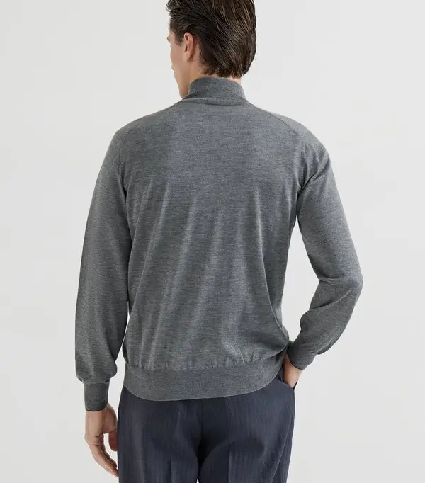 Brunello Cucinelli Cashmere-silk Cardigan - Grey