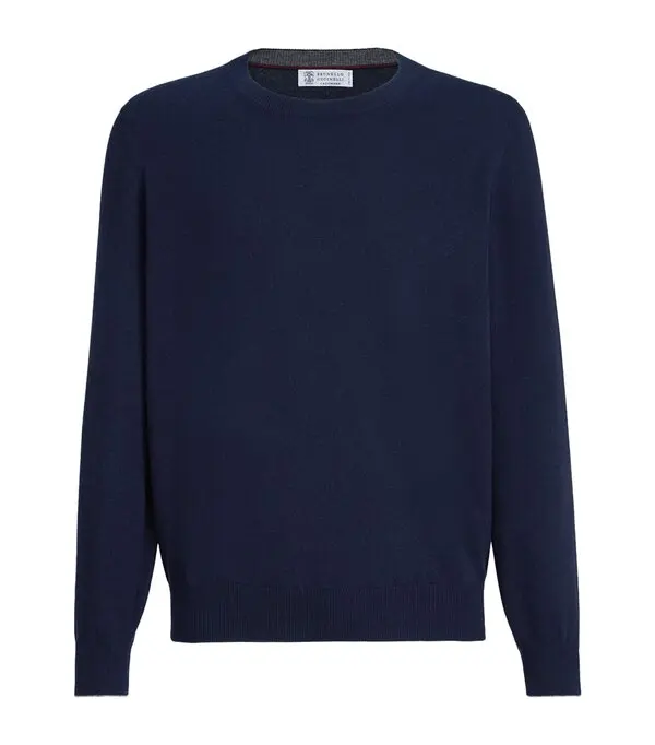 Brunello Cucinelli Cashmere Crew-neck Sweater - Blue
