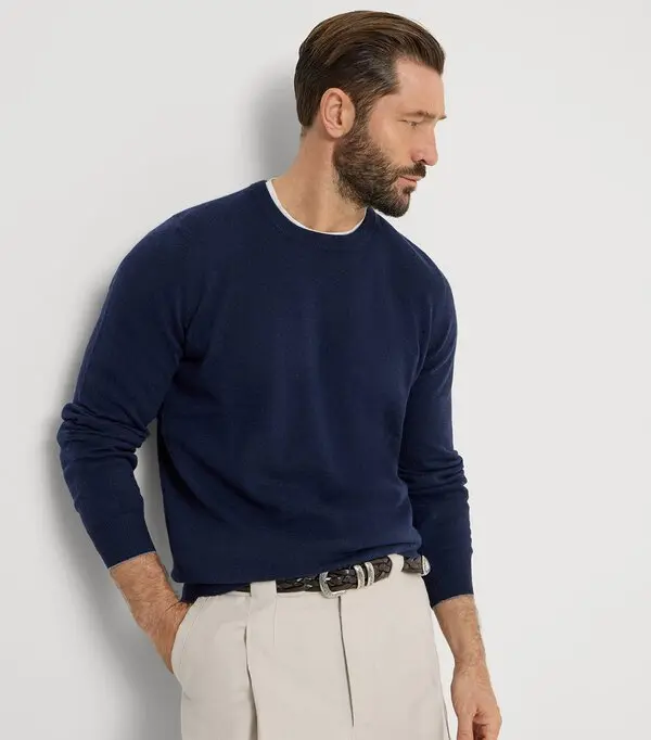 Brunello Cucinelli Cashmere Crew-neck Sweater - Blue