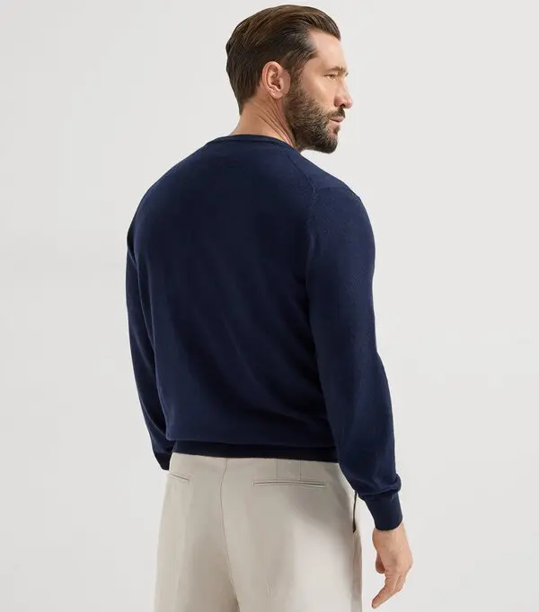 Brunello Cucinelli Cashmere Crew-neck Sweater - Blue