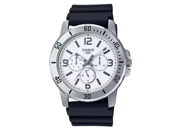Casio Mtpvd3007b Watch - Stainless Steel