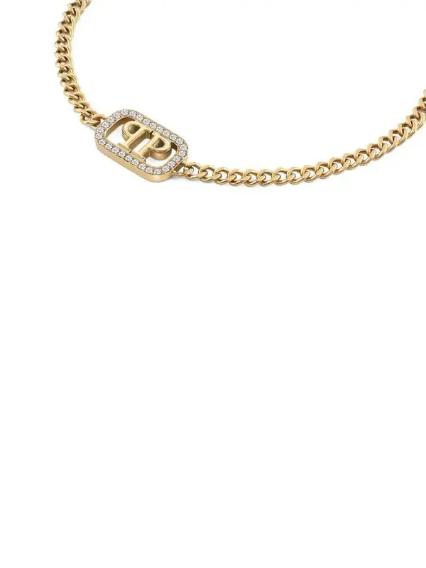 Philipp Plein Lettering Crystal Bracelet