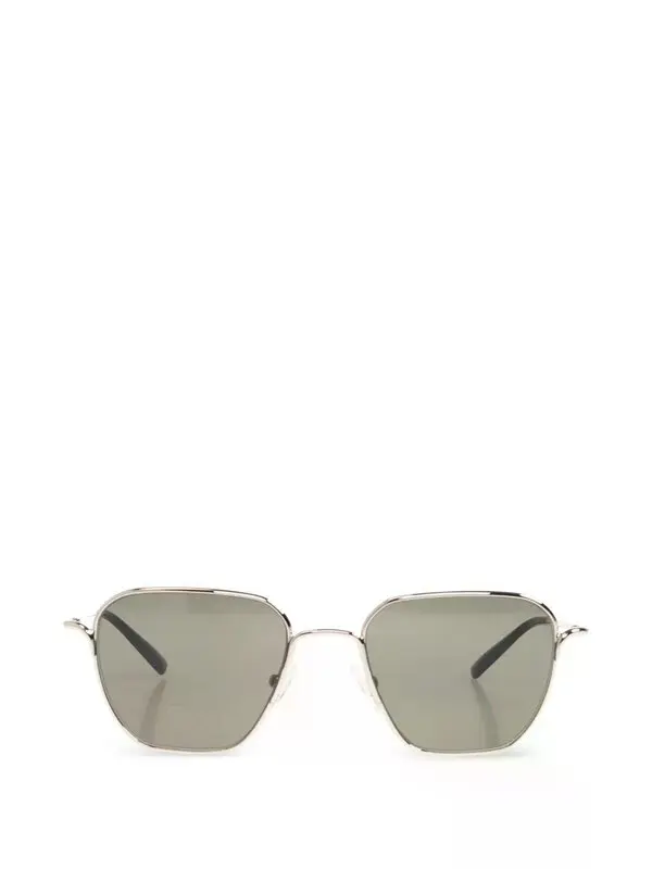 Alexander McQueen Geometric-frame Sunglasses - Silver
