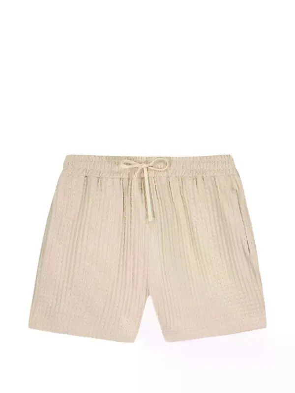 Maison Labiche Waffle-knit Drawstring Shorts