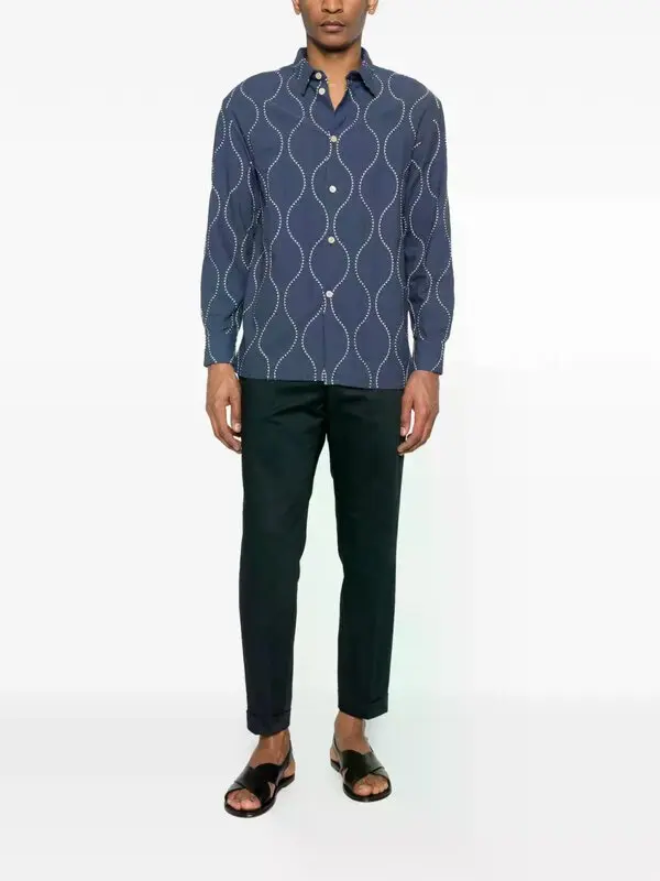 CENERE GB Cuffed Chinos