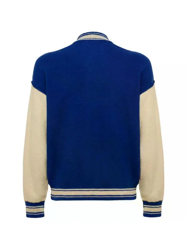 LANEUS Knitted Bomber Jacket