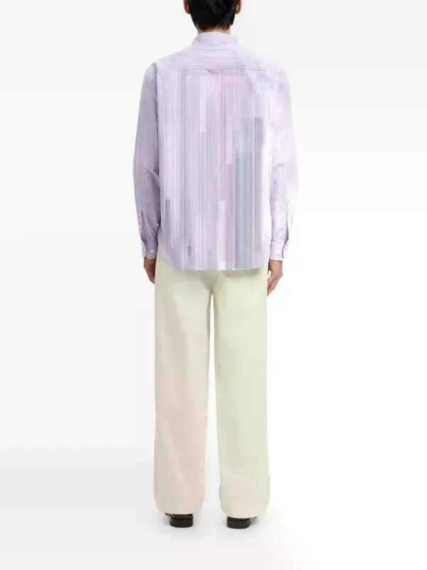 SELECTED Striped Chest-pocket Shirt