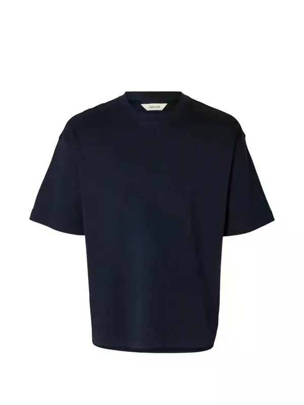 SELECTED Crew-neck T-shirt - Blue