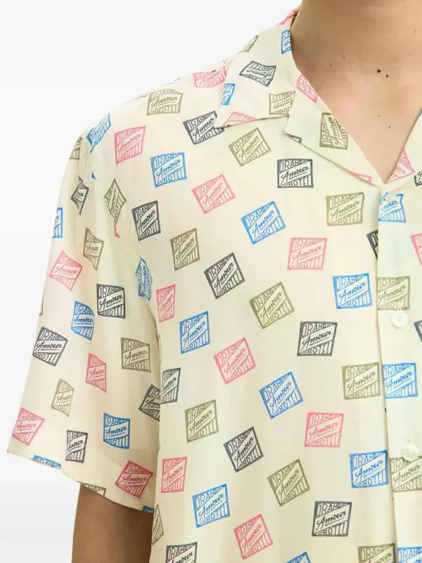 SELECTED Stamps Print Shirt
