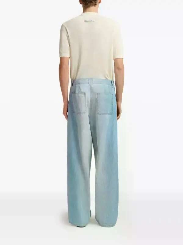 Marni Pleats Foulard Wide Leg Trousers
