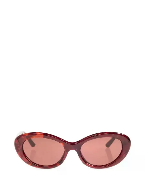 Dolce & Gabbana Oval-frame Sunglasses - Red