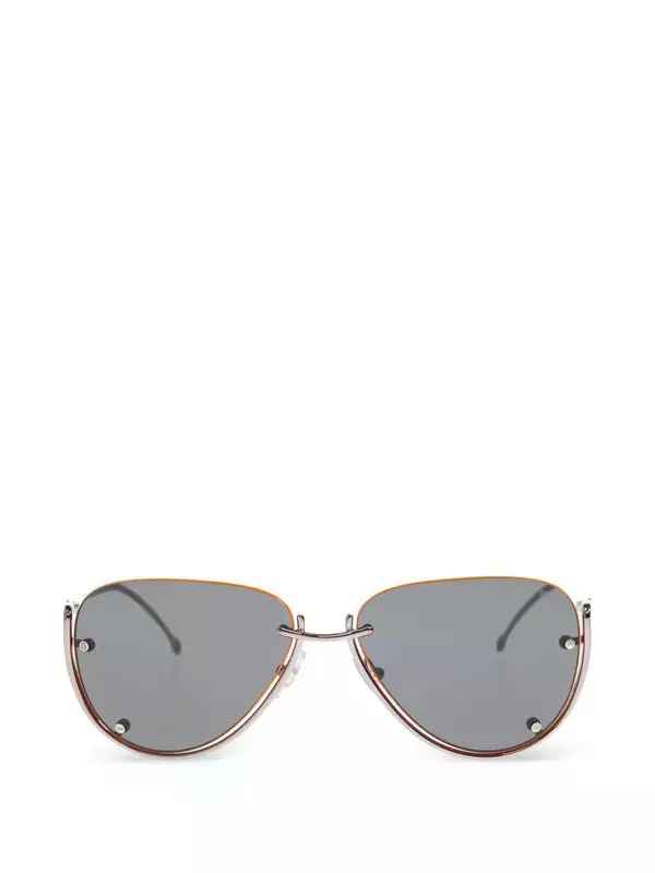 DIESEL® Pilot Rimless Sunglasses - Silver