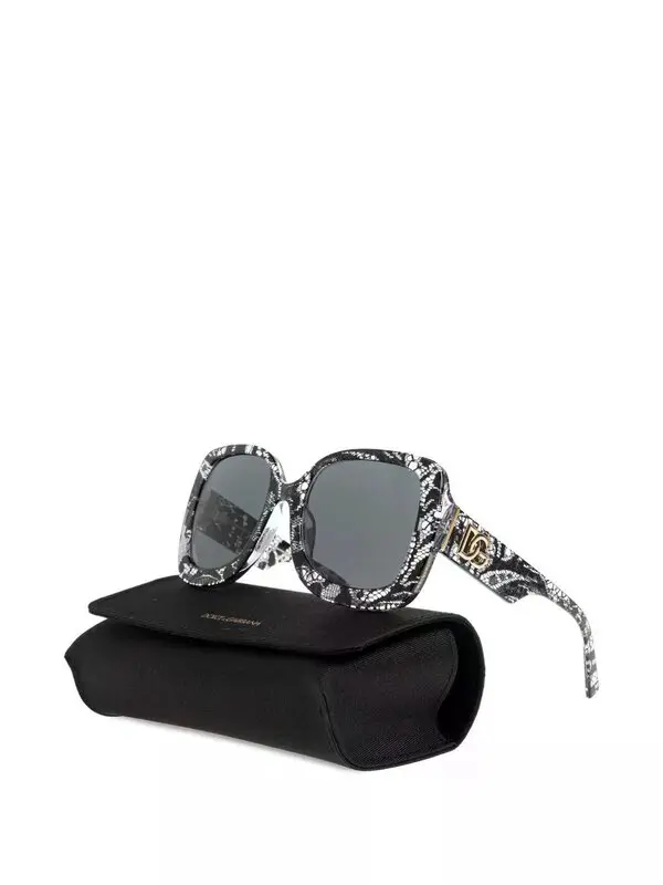 Dolce & Gabbana Lace Square Frame Sunglasses