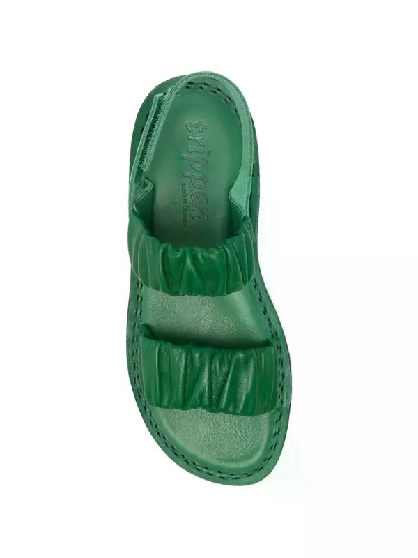 TRIPPEN Ruffled Sandals - Green