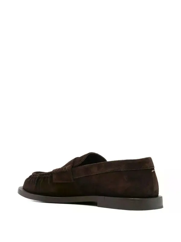THE ANTIPODE Suede Penny Loafers