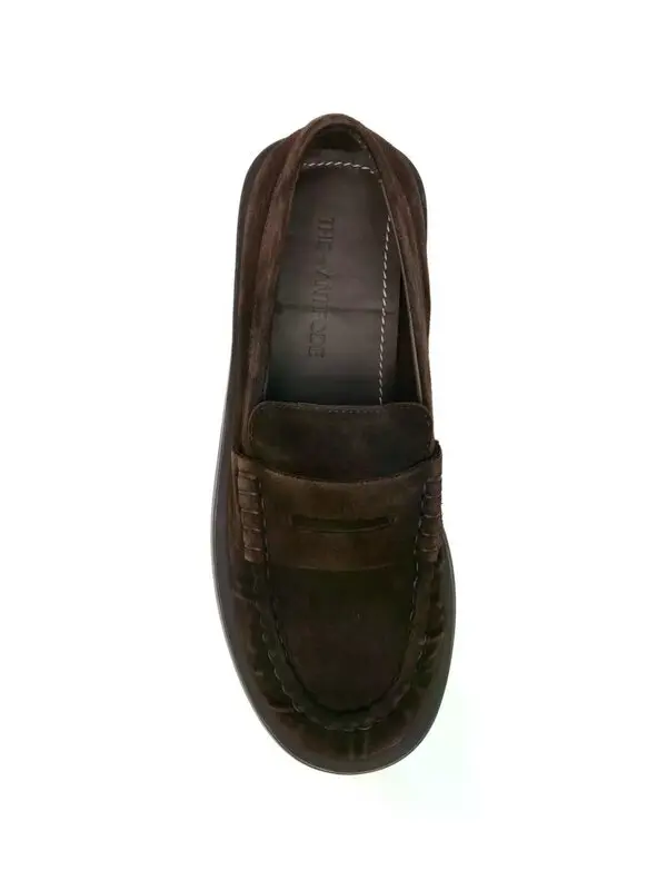 THE ANTIPODE Suede Penny Loafers