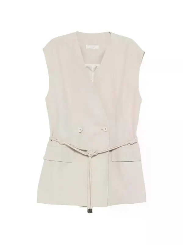 Antonelli Firenze Ellen Double-breasted Belted Waistcoat