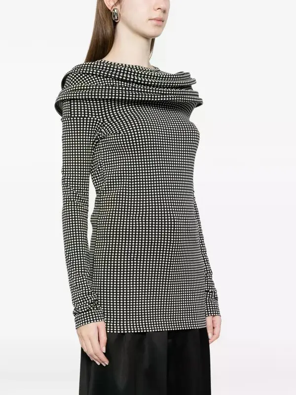 Junya Watanabe Ruffled Polka Dot Top