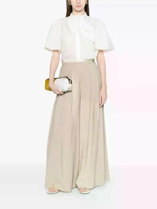 CURIEL Puff-sleeve Blouse - White