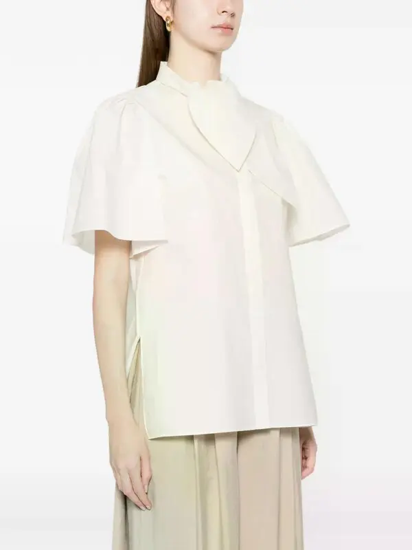 CURIEL Puff-sleeve Blouse - White