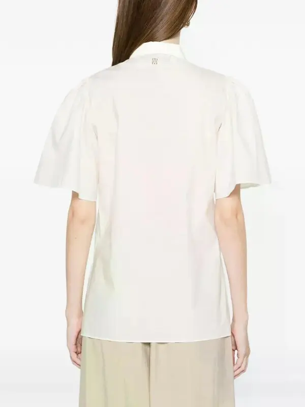 CURIEL Puff-sleeve Blouse - White