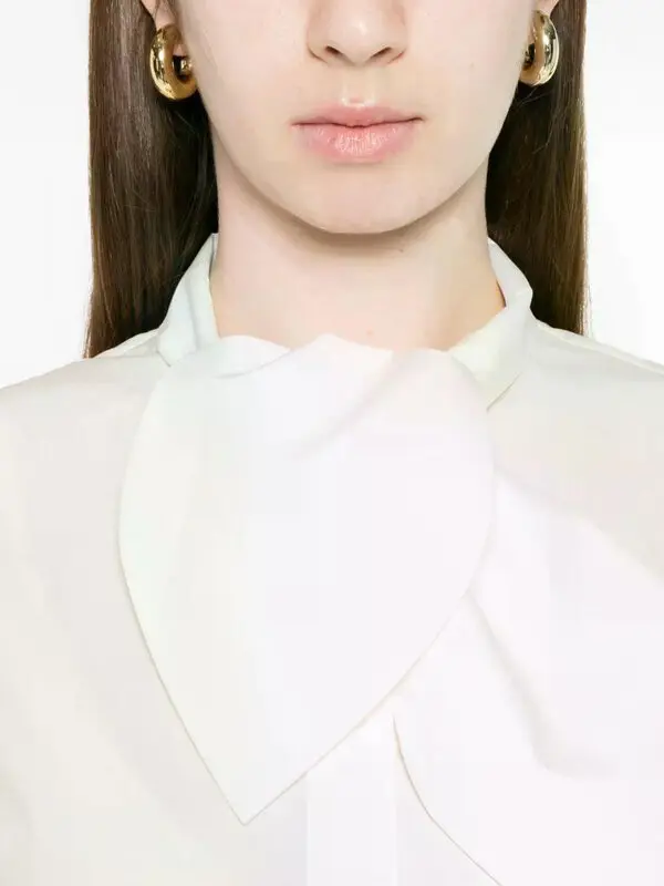 CURIEL Puff-sleeve Blouse - White