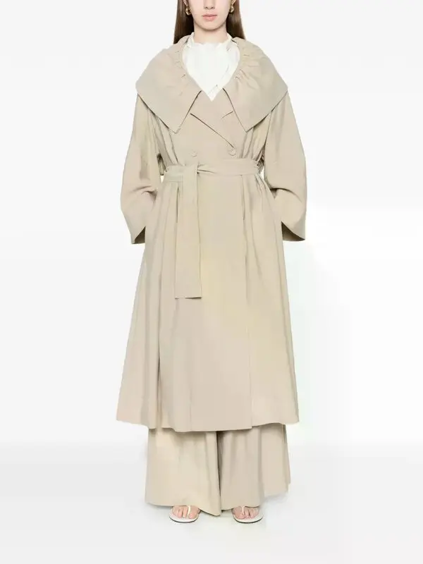 CURIEL Belted Double-breasted Coat
