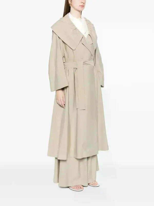 CURIEL Belted Double-breasted Coat