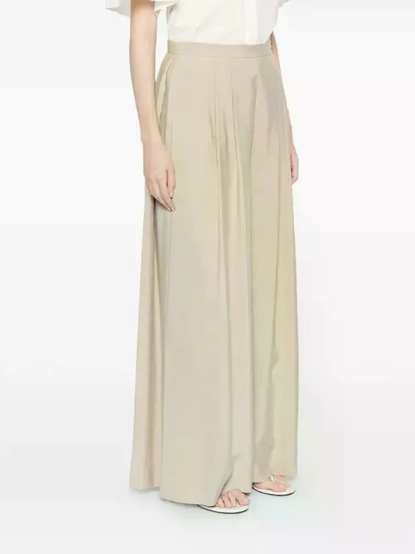 CURIEL Pleated Palazzo Pants